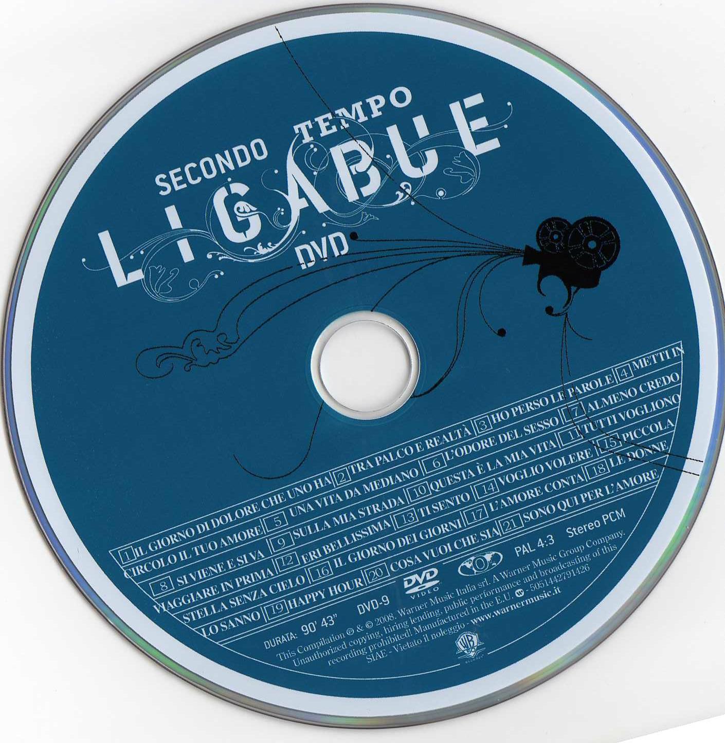 Ligabue Secondo Tempo : CD2 | CD Covers | Cover Century | Over 1.000. ...